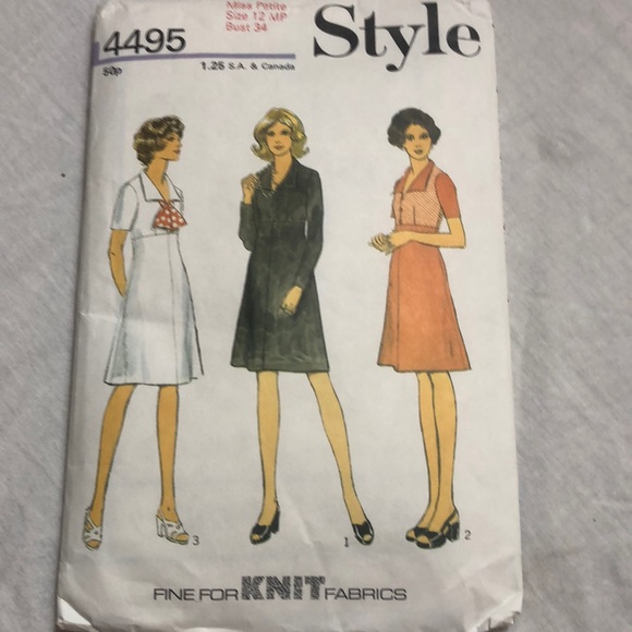 Style / vintage pattern | Other | Vintage Sewing Pattern 7s Dress Style ...